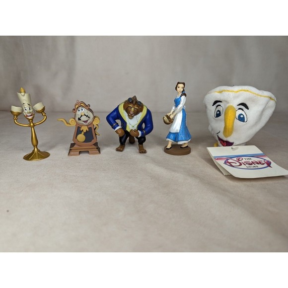 Disney | Toys | Disney Beauty And The Beast Figures Chip Mini Plushie ...